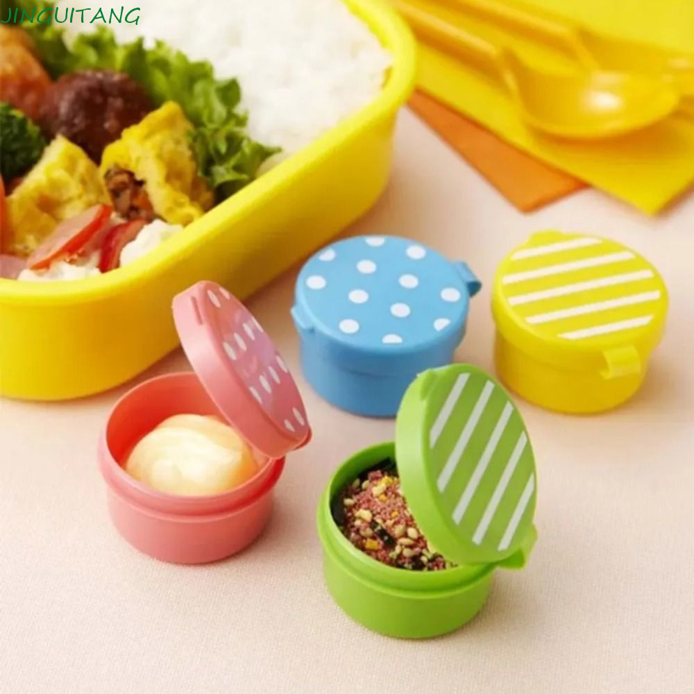 JINGUITANG Mini Sauce Bottle, Plastic Cartoon Seasoning Sauce Box ...