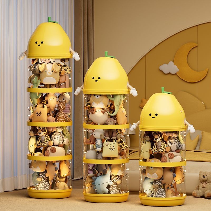 Doll Storage Bucket Large Capacity Anti-dust Plush Toy Storage Box ...