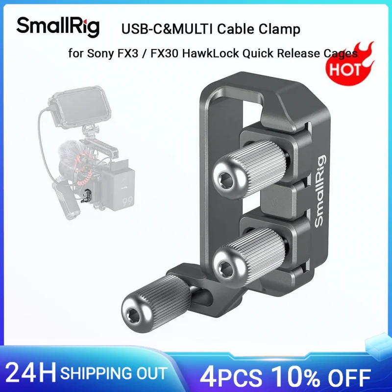 SmallRig FX3/FX30 USB-C MULTI Cable Clamp for Sony FX3 / FX30 HawkLock ...