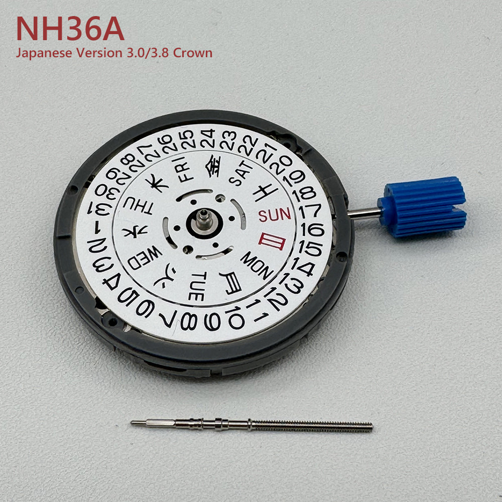 JLD Genuine Japan NH36 Automatic Mechanical Movement White Japanese ...