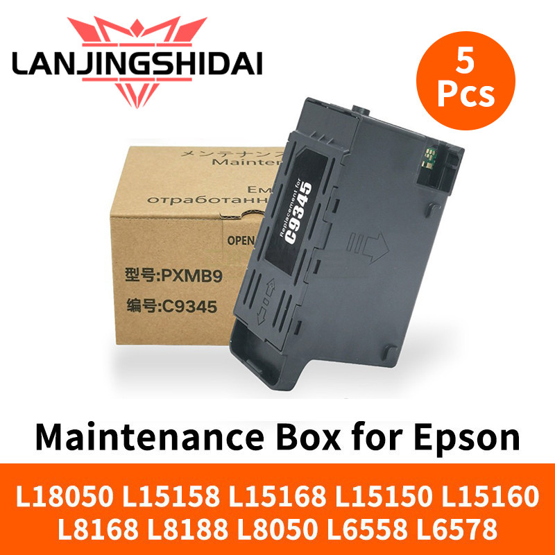 5Pcs L18050 L8050 Maintenance Box for Epson L8050 L15158 L15168 L15160 ...