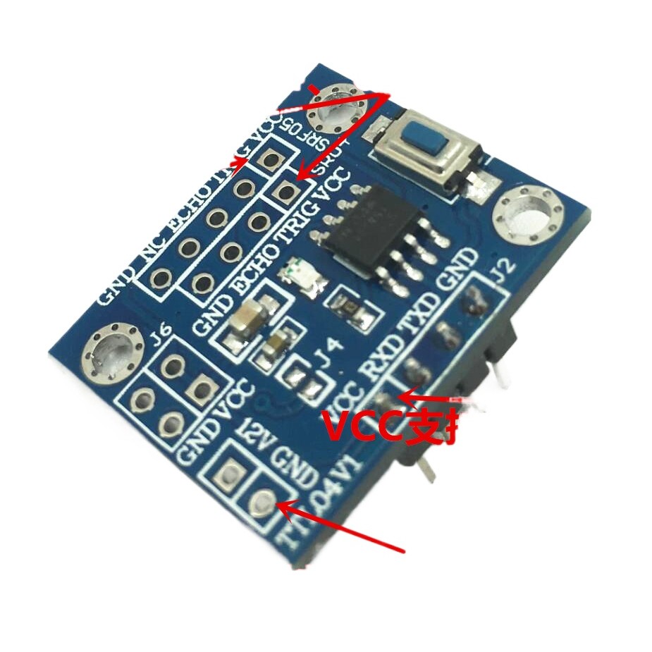 Ultrasonic adapter board serial port sensor HC-SR04 SRF05 US-015 3.3 ...