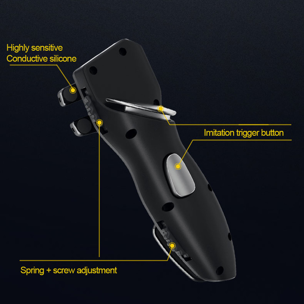 Mobile PUBG Game Controller Six Finger Gamepad Trigger for Tablet Phone ...