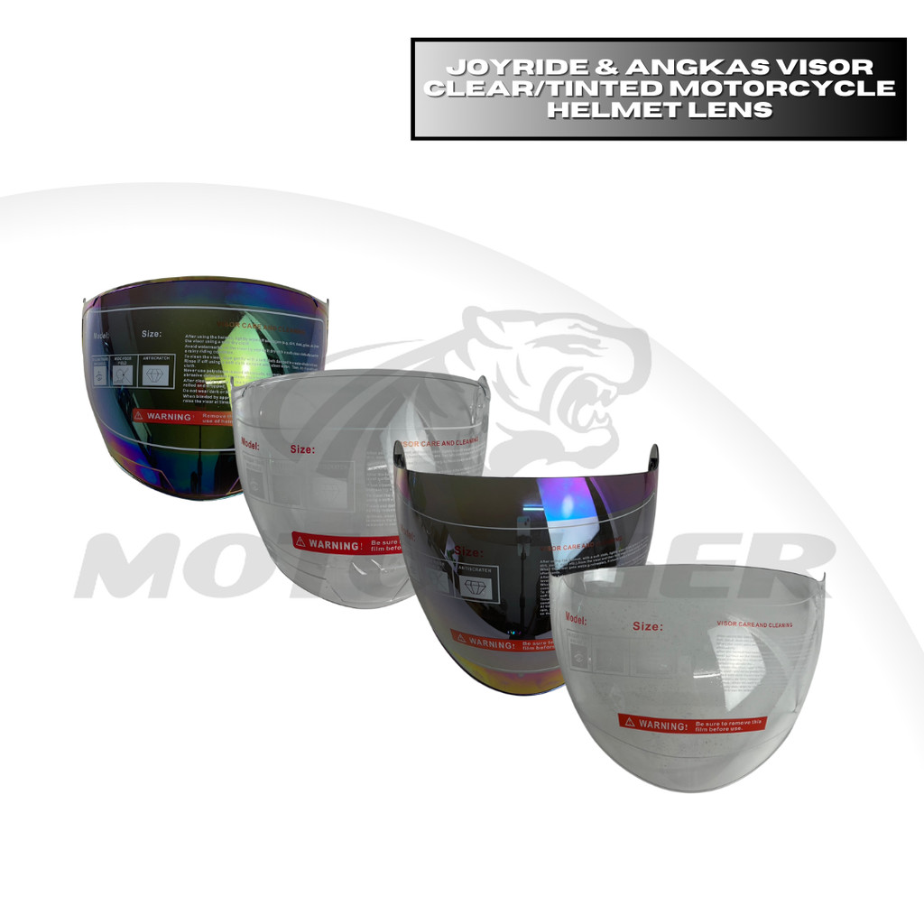 JOYRIDE & ANGKAS Visor Clear/Tinted Motorcycle Helmet Lens | Shopee ...