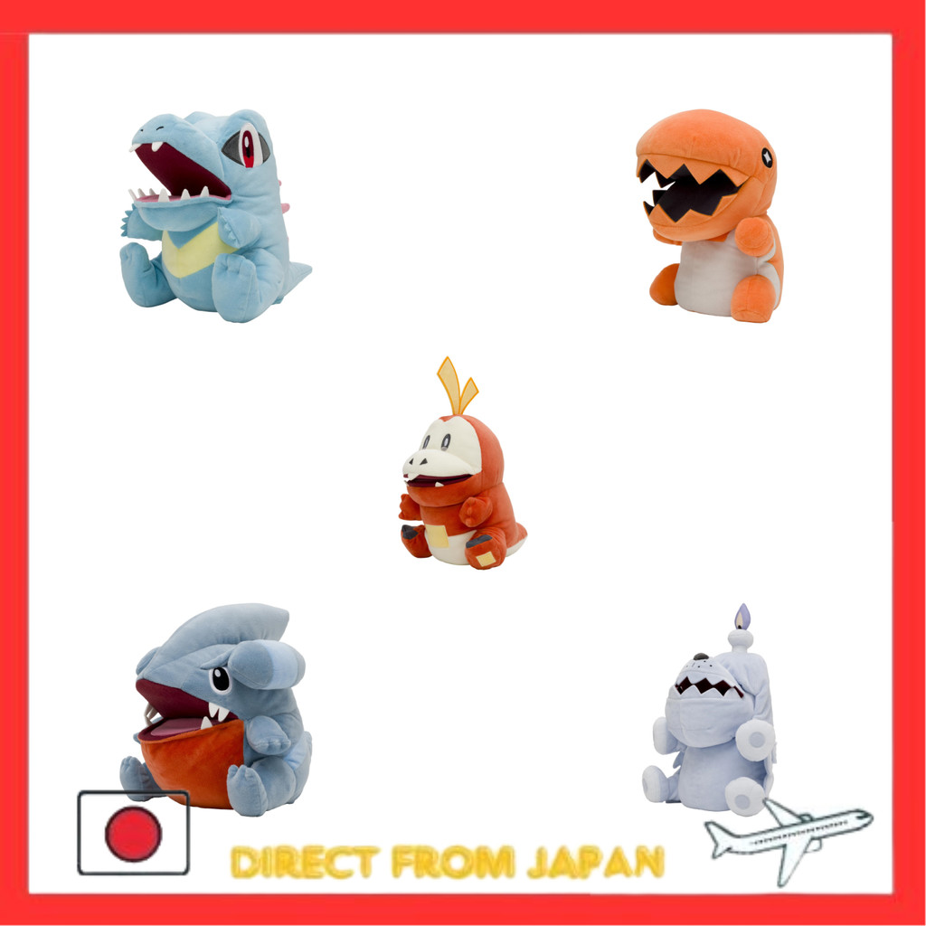 Pokemon Center Original Puppet Plush Toy Biting Team Krookodile ...