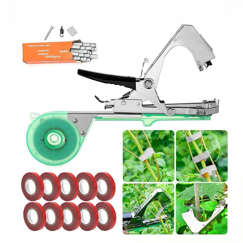 Plant Tying Machine Garden Tapener Tool For Vegetables Grapes With 10 ...
