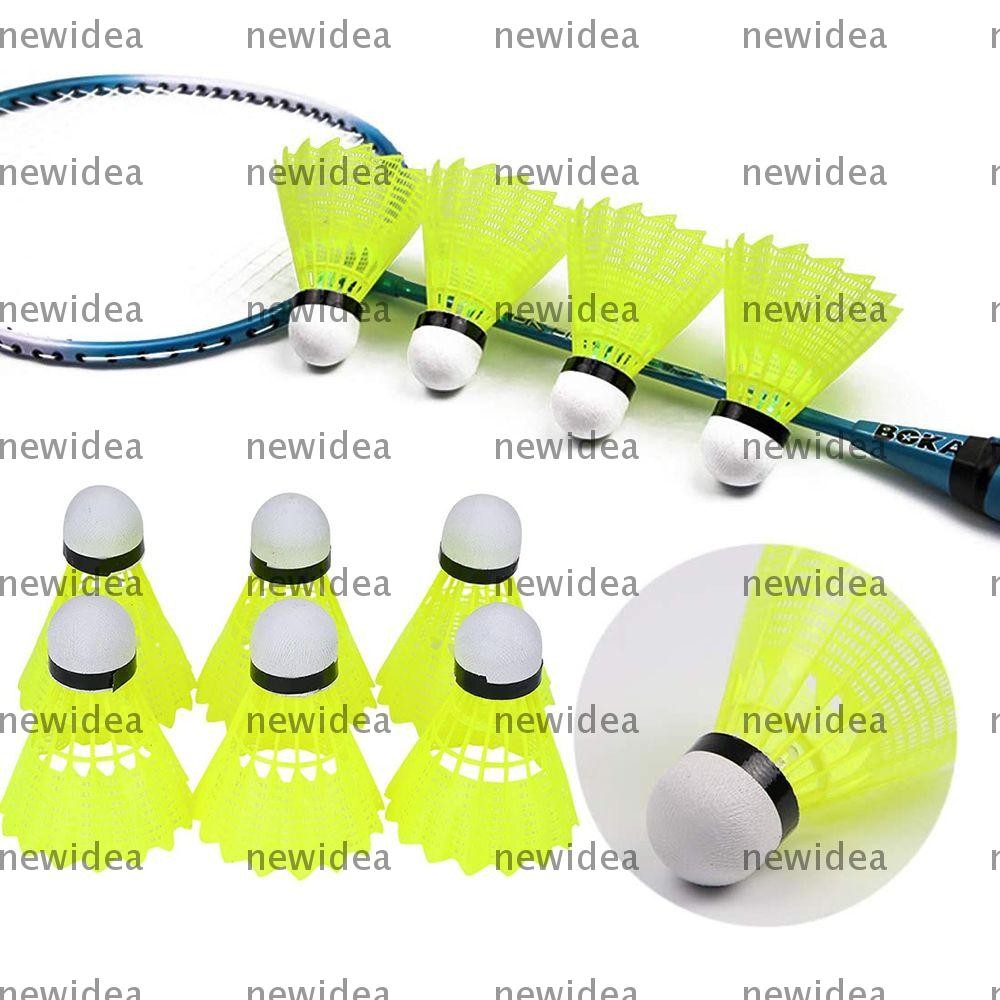 NEWIDEA Nylon Badminton, Plastic Stable Badminton Shuttlecocks, Sports ...