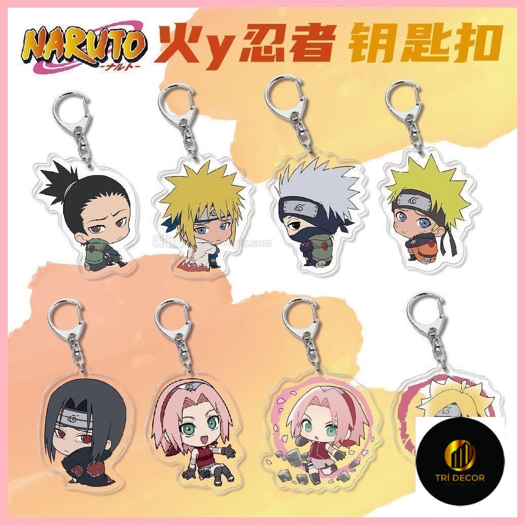 Naruto Uzumaki Keychain Naruto Hy ga Hinata Sasuke Hatake Kakashi Anime ...