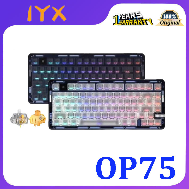 IYX Op75 Three mode wireless RGB backlight hot swappable maglev ...