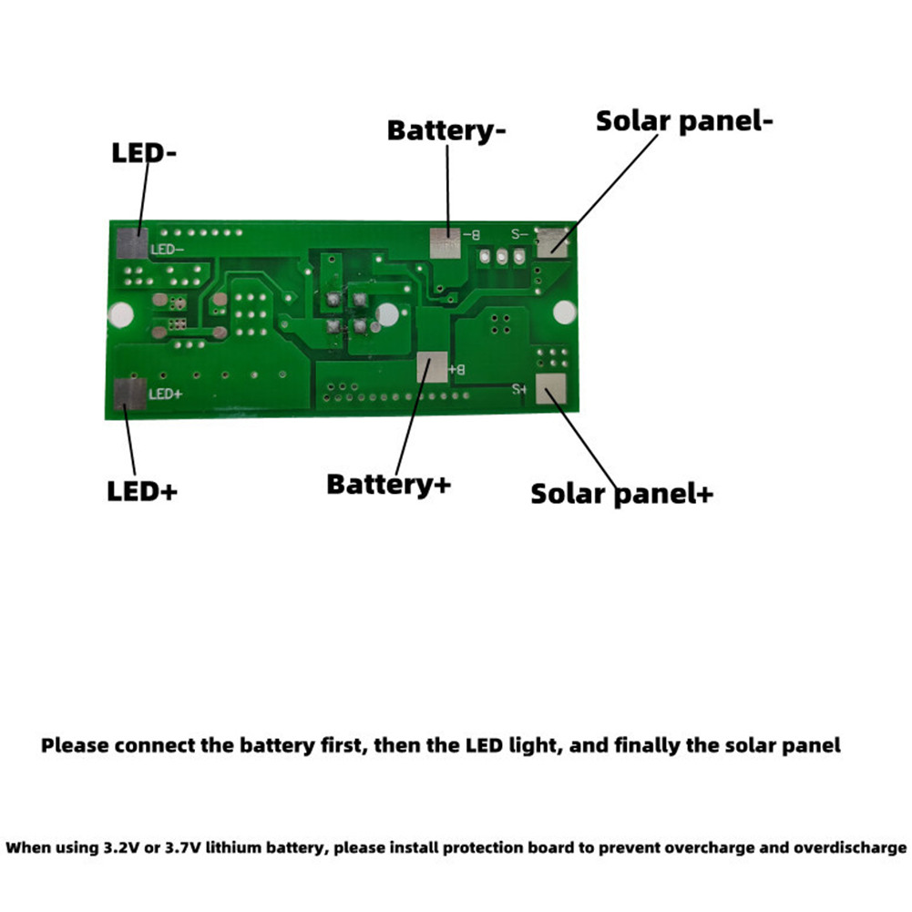 Iodool 【High Quality】 5# 3.2V 3.7V Remote Control PIR Solar Integrated ...