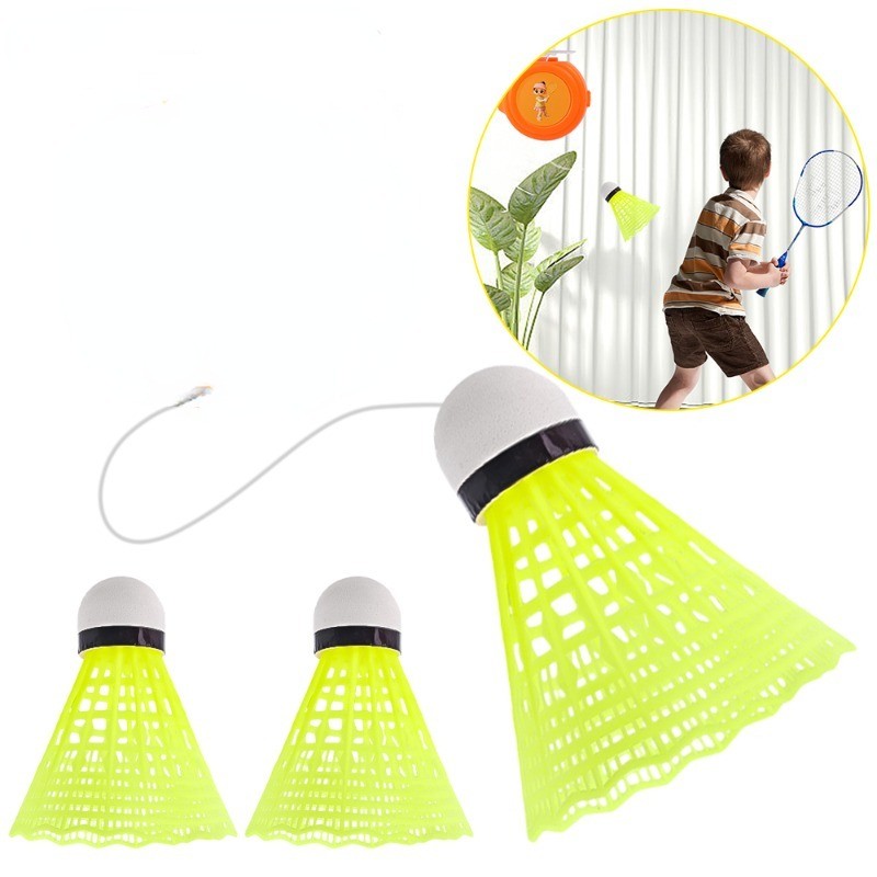 Badminton Rebound Trainer Professional Elastic Badminton Trainer Set ...