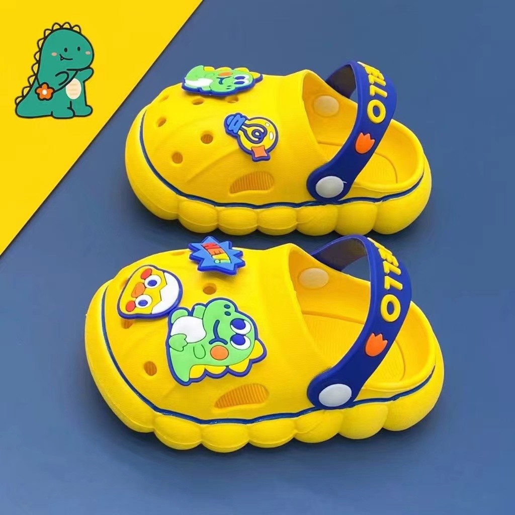 Cute Cartoon Dinosaur New Baby Crocs Super Character Softsole For Boy ...