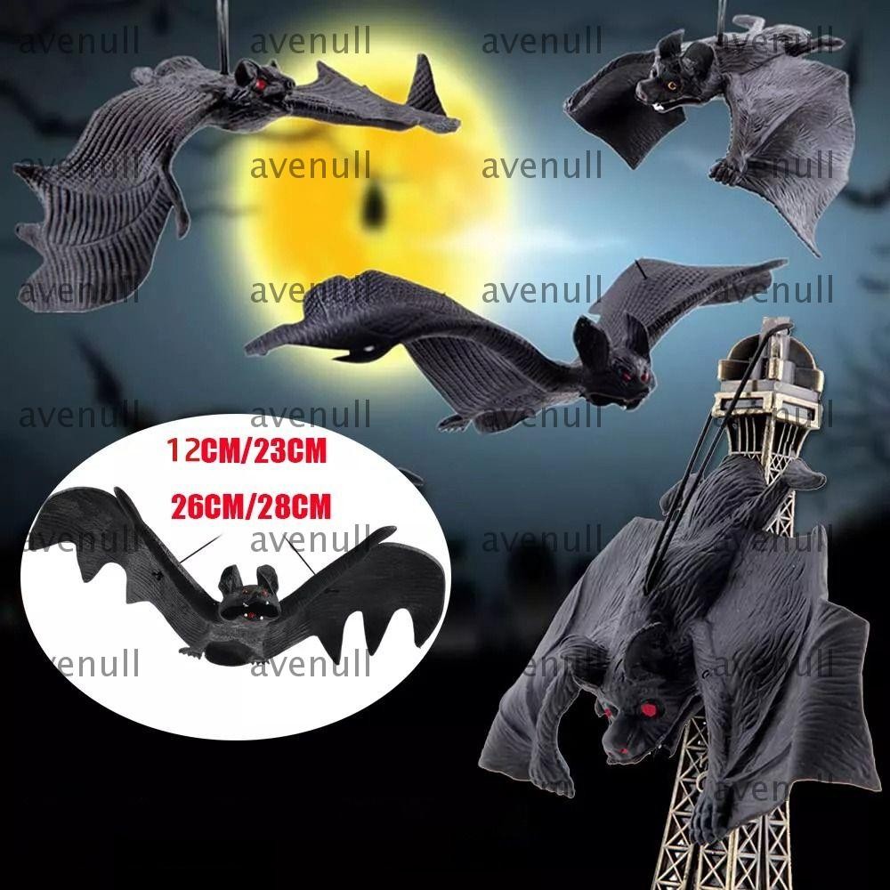 AVENULL Hanging Bat Decor, Trick Toy Spooky Bat Haunted House Props ...