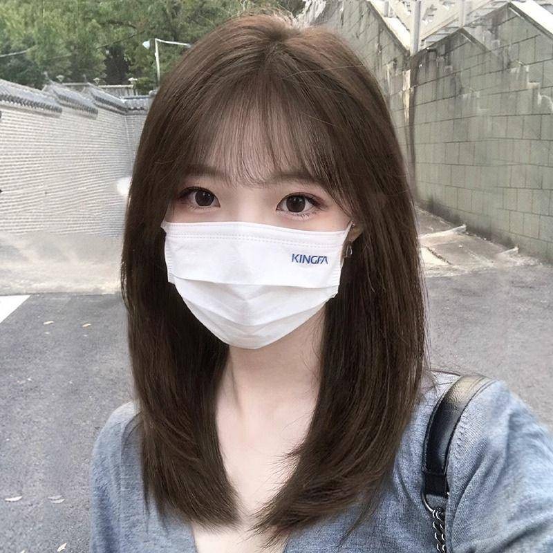 100% Human Hair Modern Style Full Machine Wig Fashion Type Fluffy ...