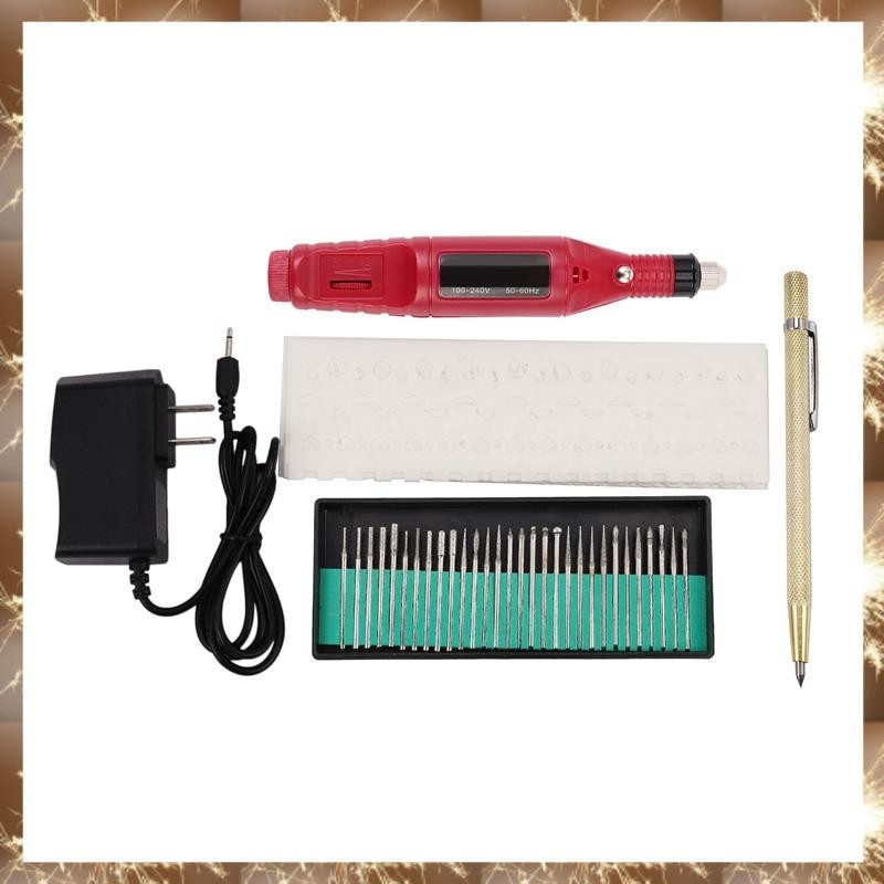 (Y O Q N)Electric Mini Engraver Pen Mini Diy Engraving Tool Kit For ...
