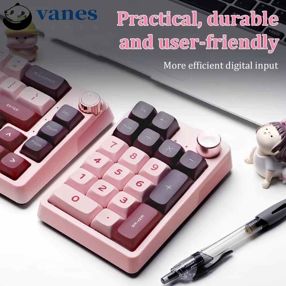 VANES 2.4G Wireless Numeric Keyboard, Mechanical Feel Digit Computer ...