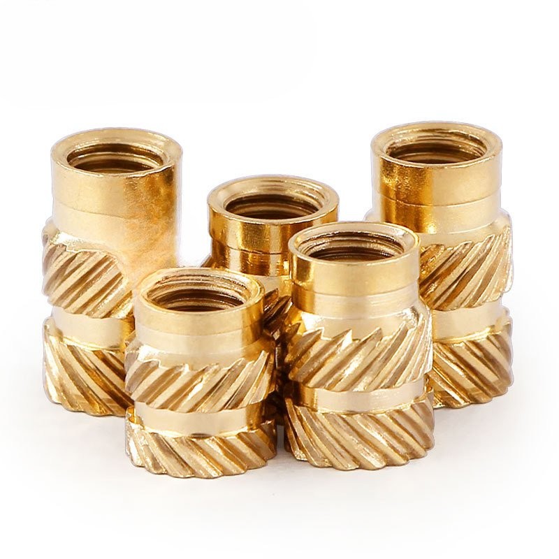 50Pcs M2 M2.5 M3 M4 M5 M6 M8 Brass Hot Melt Insert Knurled Nut Thread Heat Molding Double Twill ...