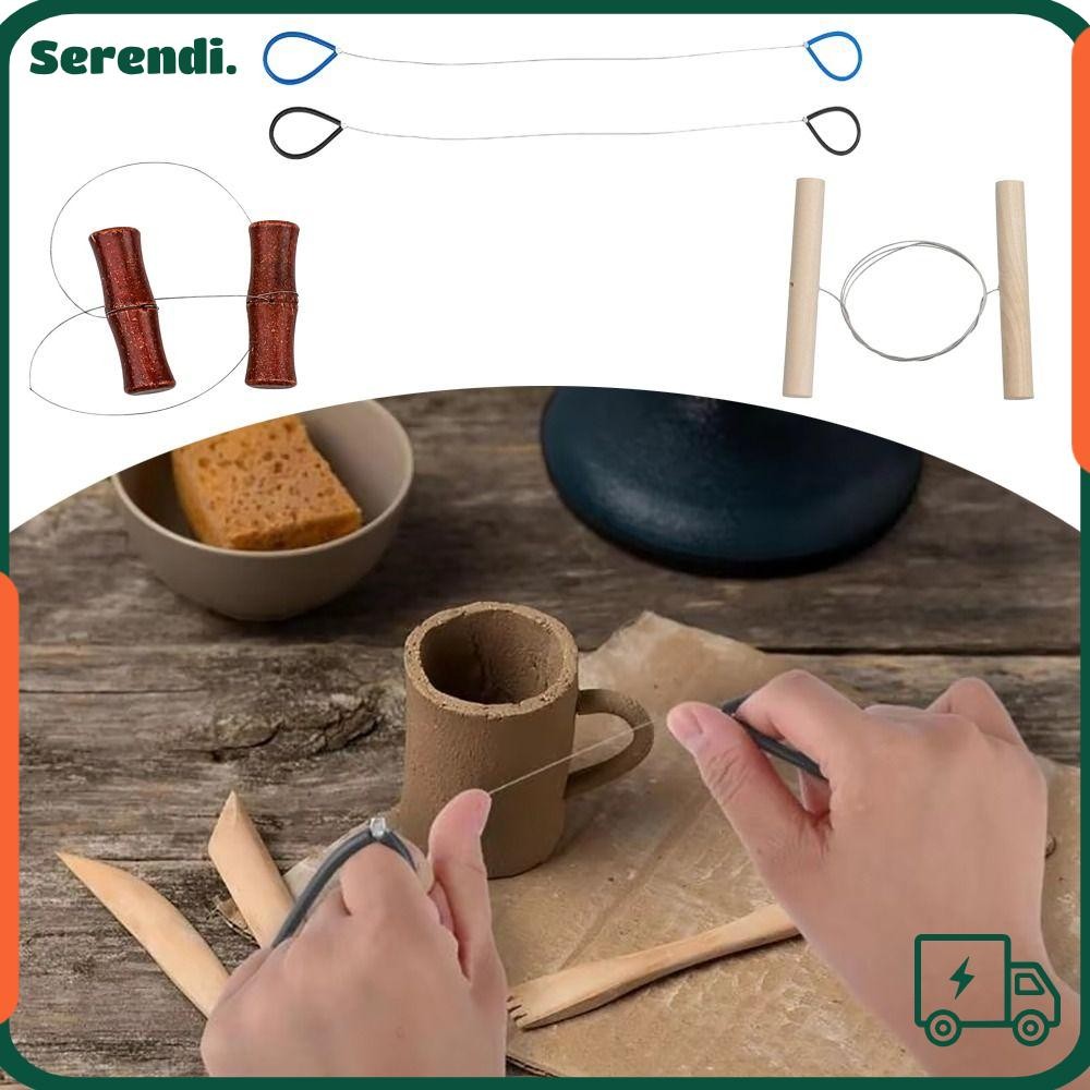 SERENDI Mud Cutting Line, Pottery DIY Wire Clay Cutter Ceramic Steel ...
