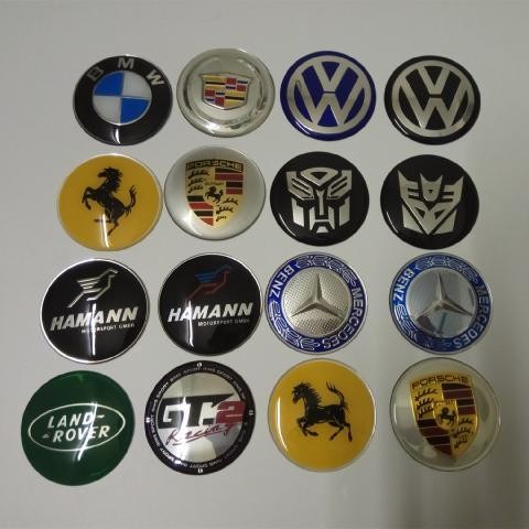 Motorcycle Car Modified Label 6.5cm Hub Center Label Steering Wheel ...