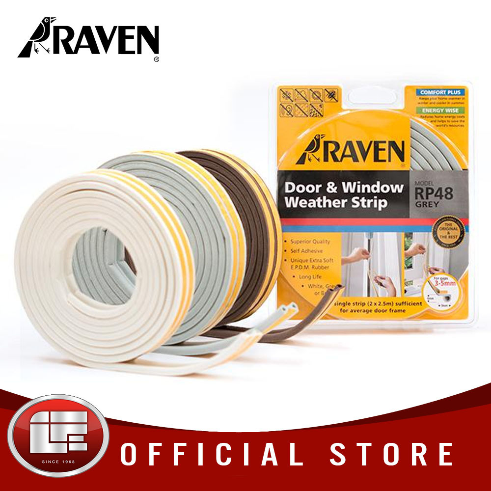 Raven RP48 Door & Window Weather Strip GREY 5M | Shopee Philippines