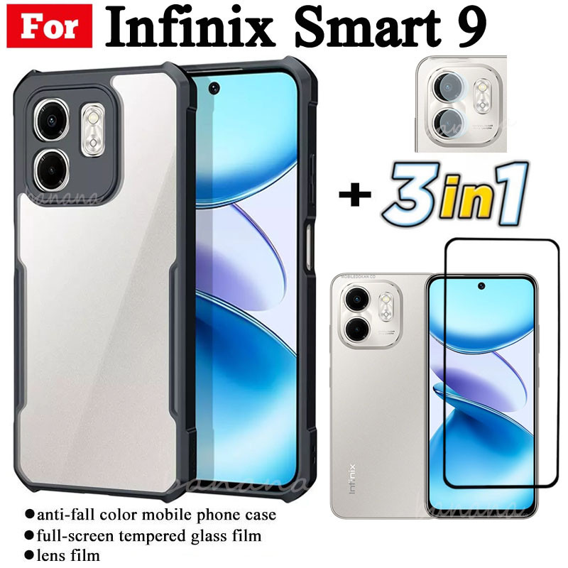 3 IN 1 Infinix Smart 9 Anti-fall Mobile Phone Case for Infinix X6531 ...