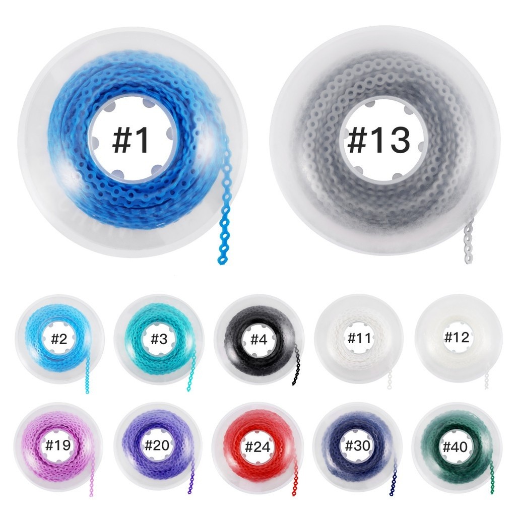 1 Roll Dental Orthodontic Elastic Chain Ultra Power Clear-Short Type ...