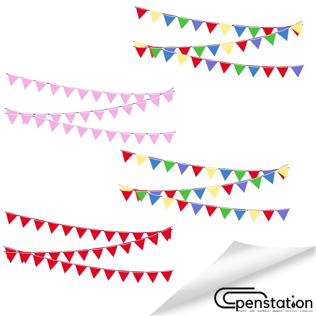 Plastic Party Flag Banderitas Fiesta Decoration | Shopee Philippines