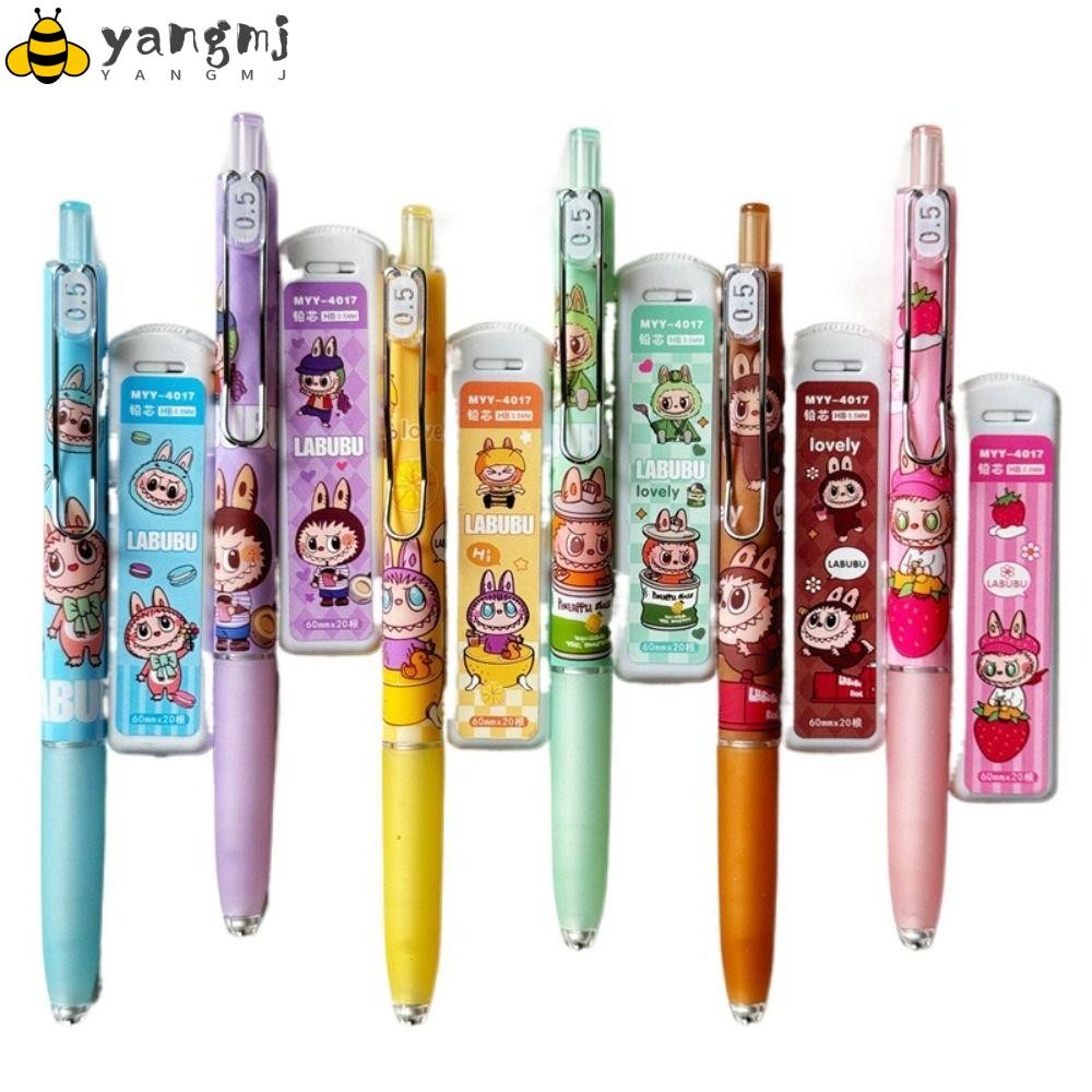 YANGMJ Labubu Automatic Pencil, Stationery Drawing Tool Movable Pencil ...