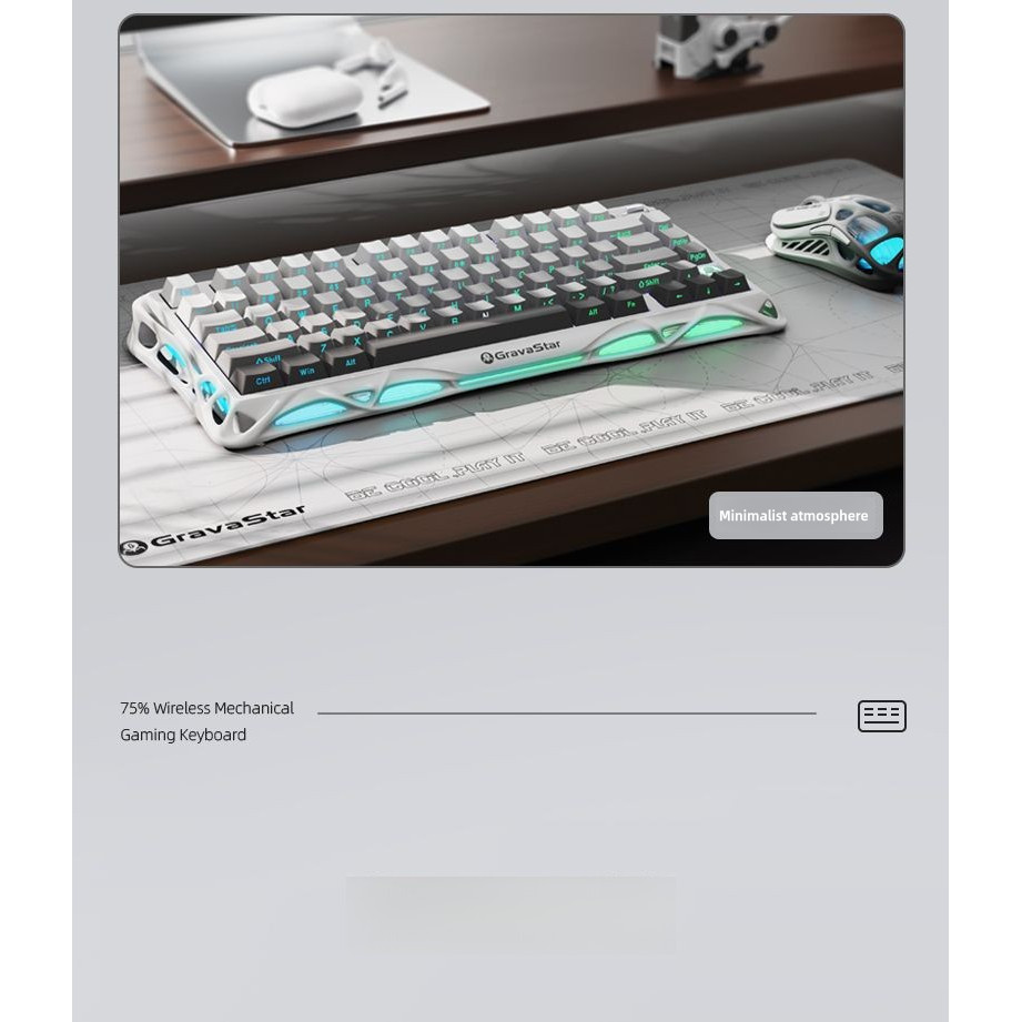 Gravity Planet Cocoon Breaking K1 Gradient Keyboard Mechanical Keyboard ...