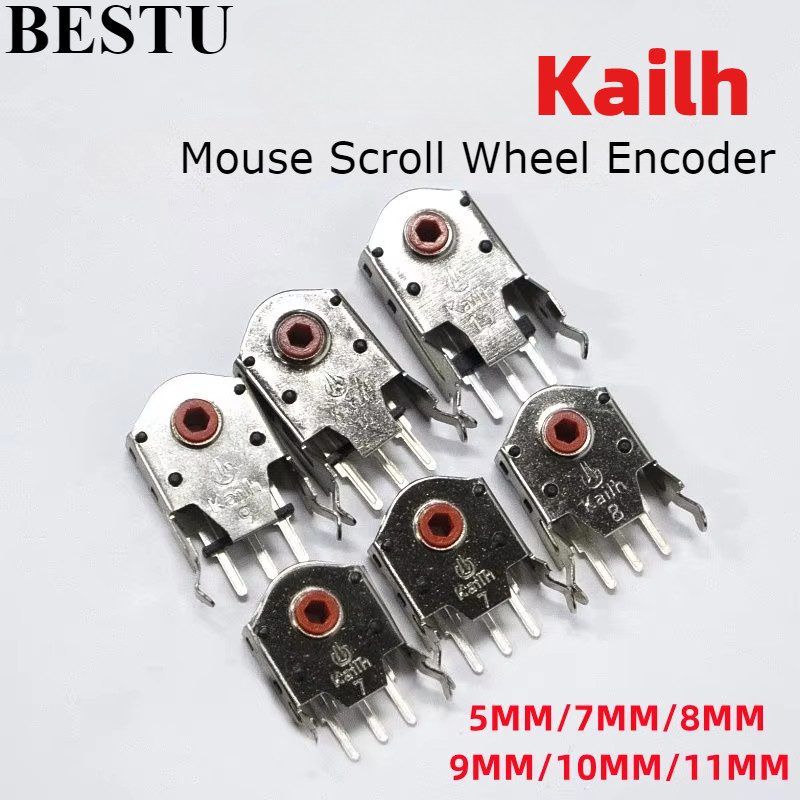 New Kailh Dustproof Mouse Wheel Encoder 1.74 Mm Hole Red Core 5MM 7MM ...