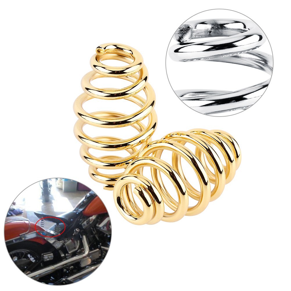Qii lu 1 Pair 3 Steel Solo Seat Barrel Springs For Harley Chopper ...