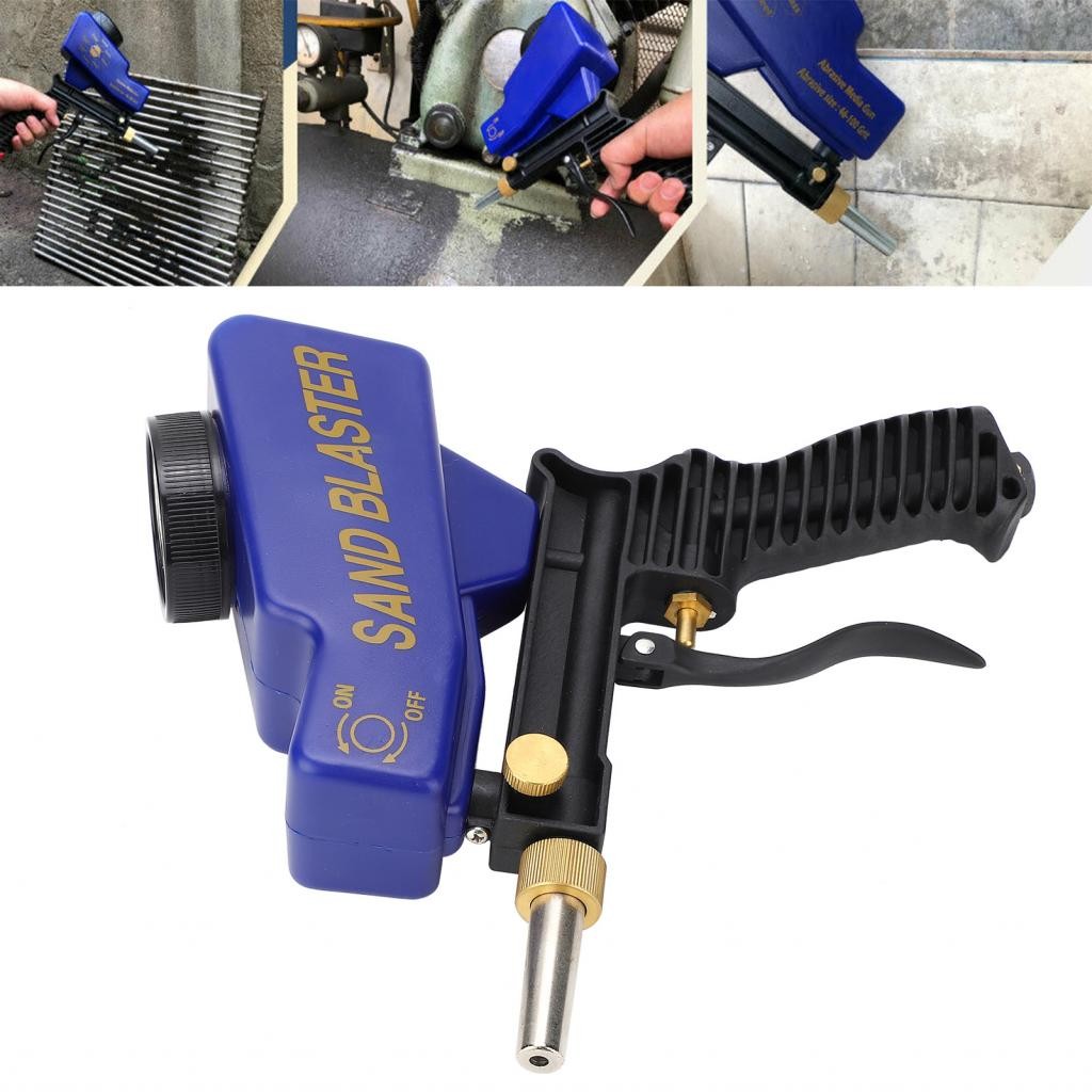 Gravity Feed Sandblasting Sand Blaster Spray Hand Tool 70-150PSI ...