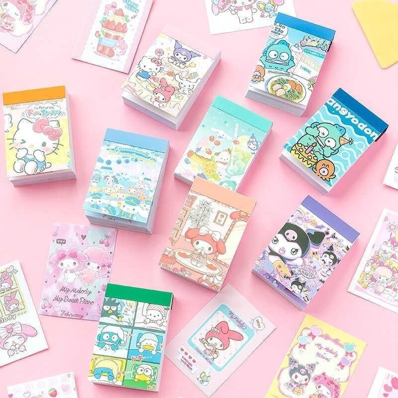 50pcs Japanese Sanrio Cute Tuanzi Sticker Notebook Kuromi Cinnamoroll ...