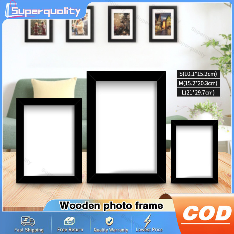 1pc Matte Black Wall Gallery Picture Frame Wall Hanging Photo Frame ...