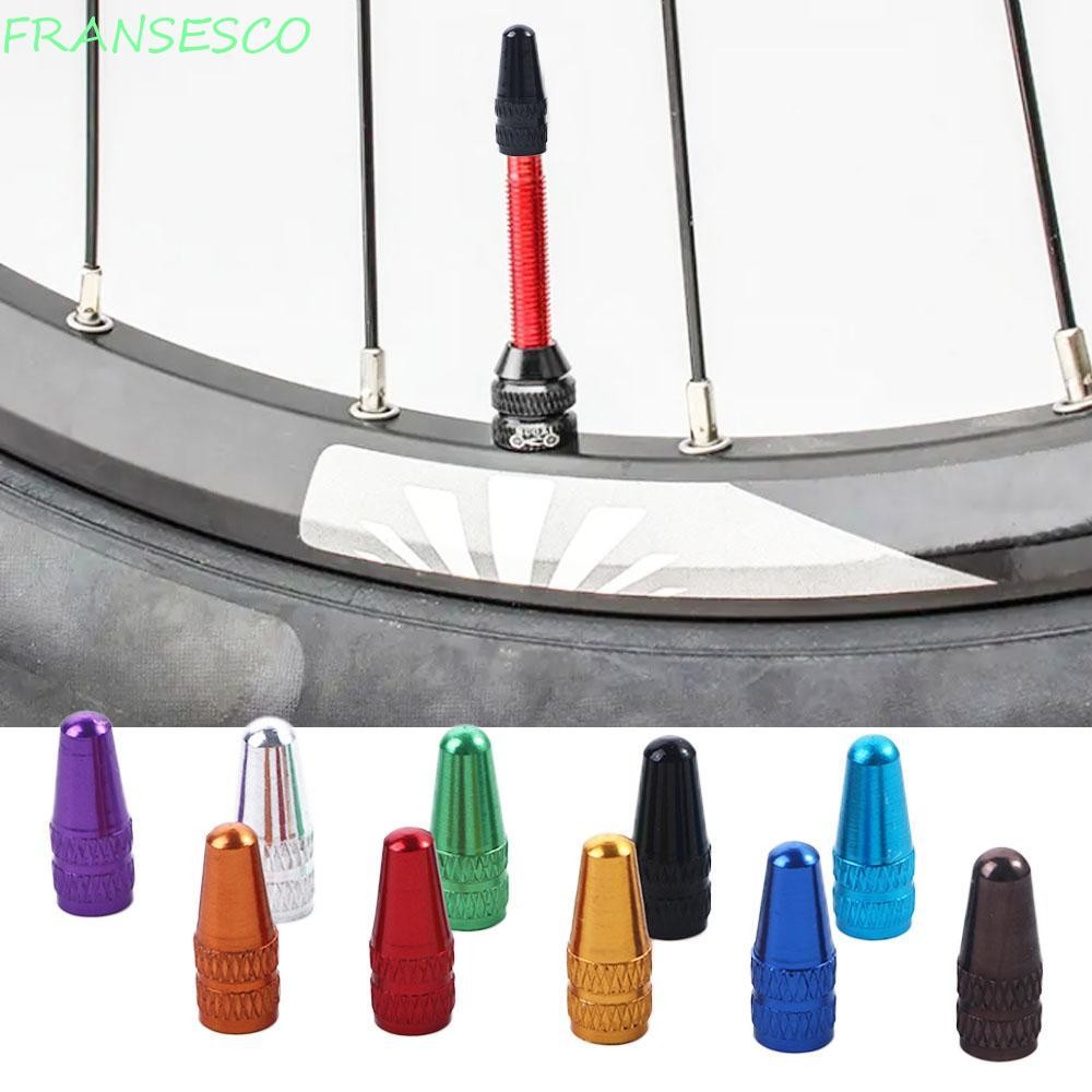 FRANCESCO Bike Air Valve Caps Aluminum Alloy Universal Tube Tire Valve ...