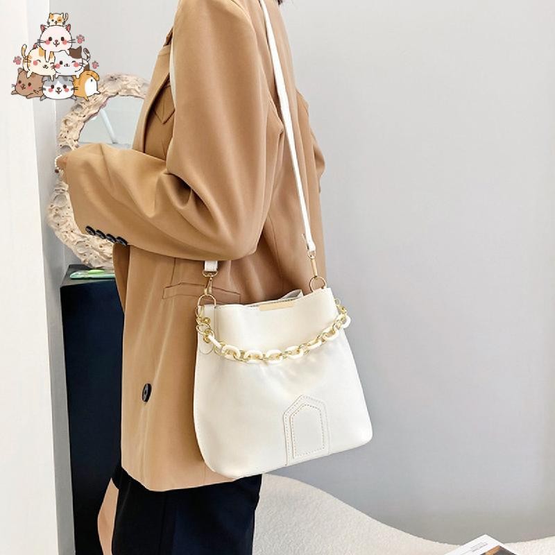Women's Fashionable Diagonal Shoulder Bag With Magnetic Seal Pu Leather ...