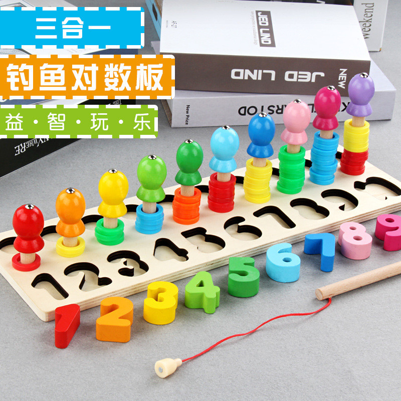 Montessori Magnetic Fishing Number Puzzle | Color Sorting Counting ...