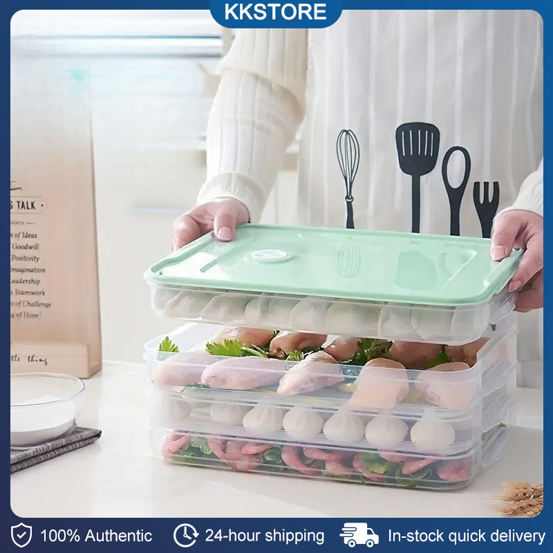 Reusable Plastic Square Food Keeper Box with Lid Stackable Thick Non ...