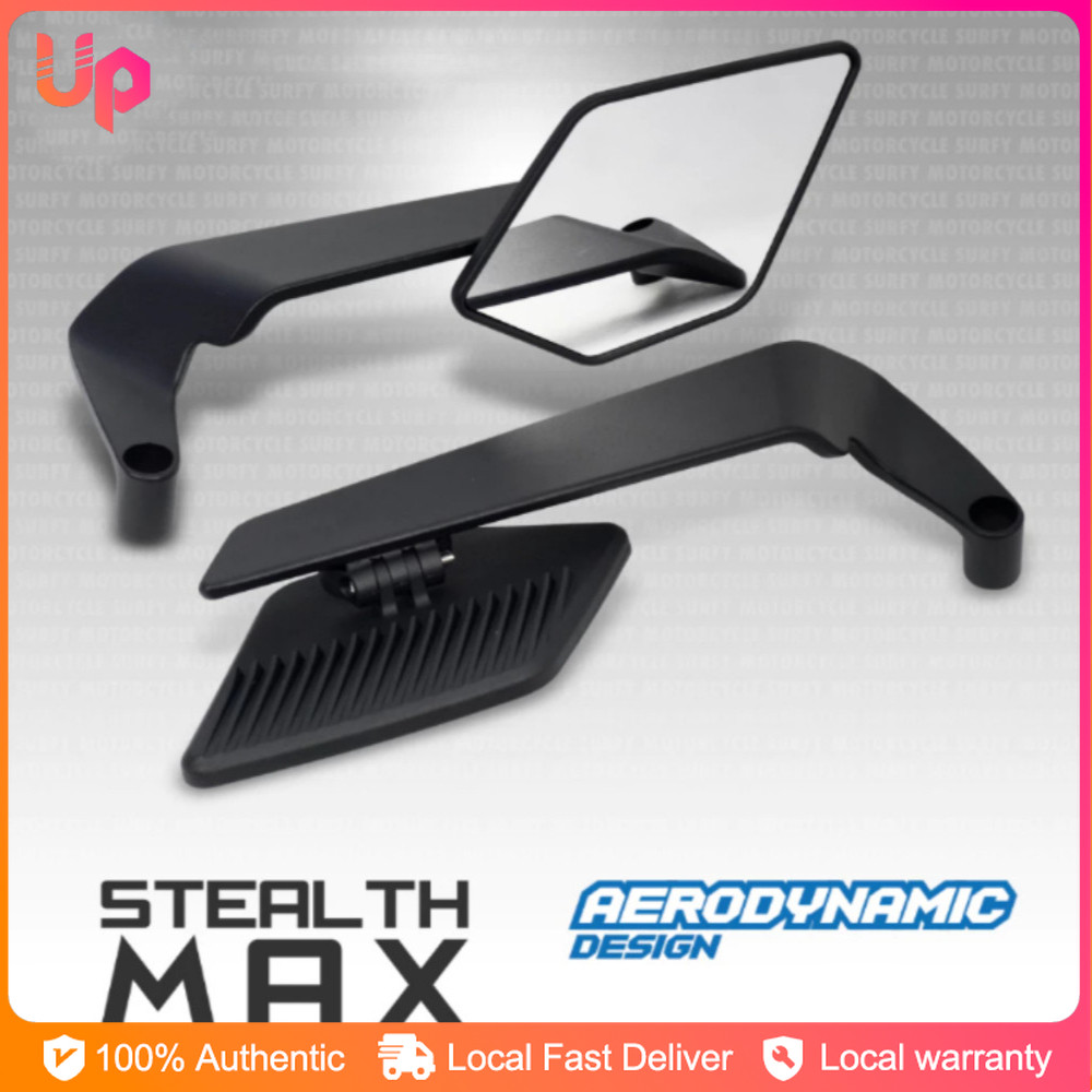 Premium Aerodynamic Motorcycle Side Mirror Folding Design Universal Fit ...