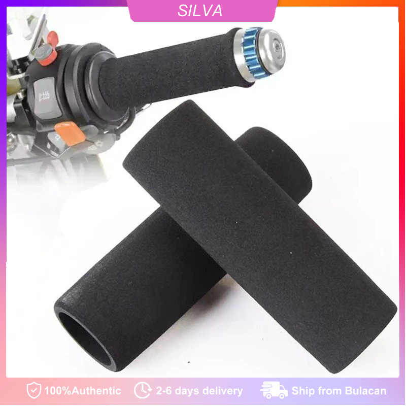 2/1 Pair Universal Motorcycle Anti Vibration Handlebar Grip Covers Slip ...