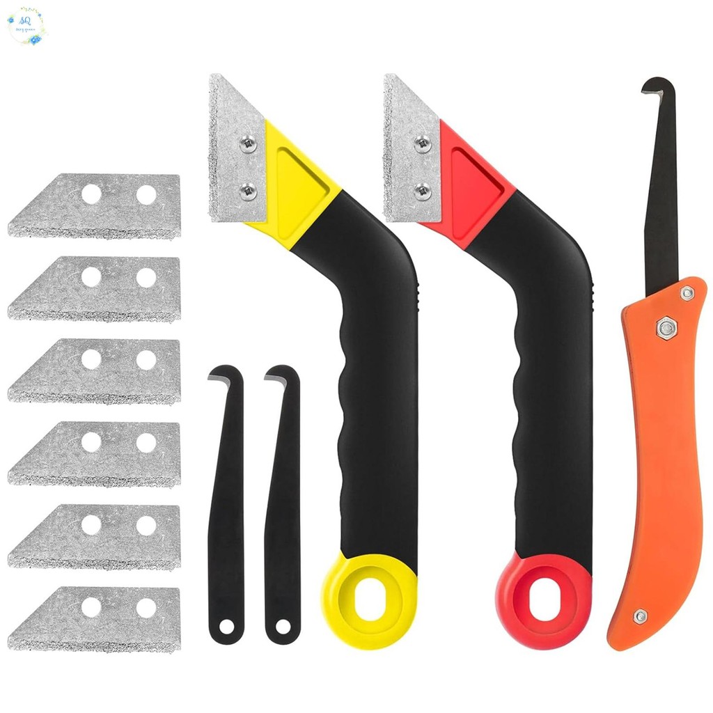 11 Pack Grout Removal Tool Kit 2 Tile Grout Saws with 6 Extra Blades ...