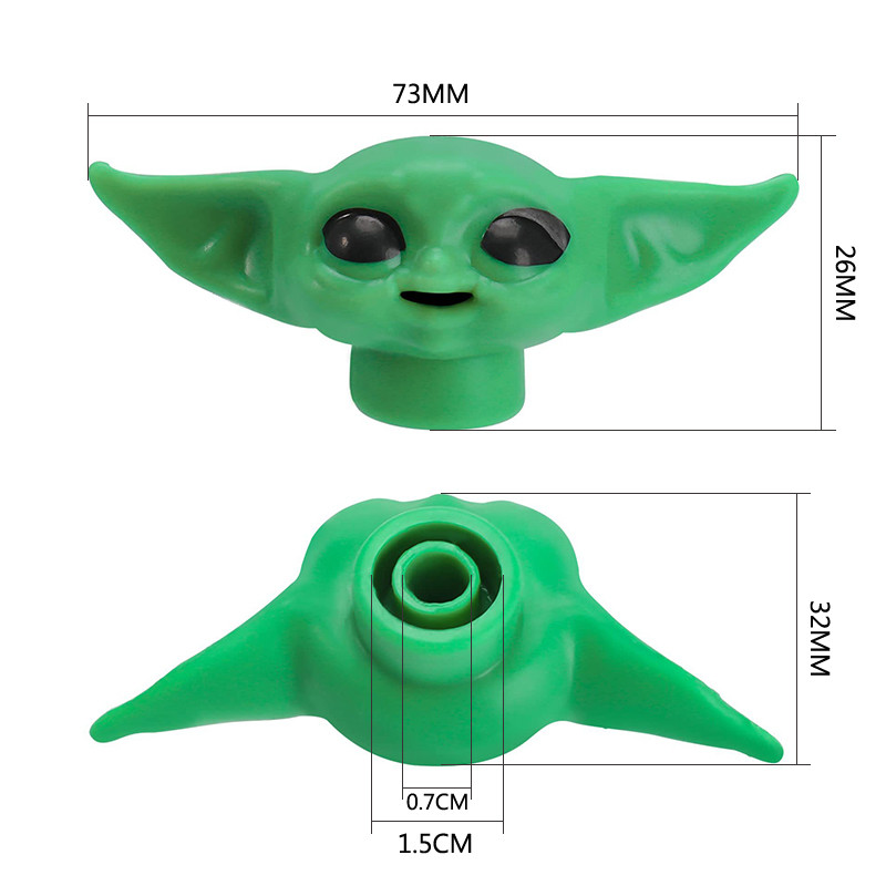 # WBTH # Baby Yoda Toothpaste Topper Cap The Mandalorian Y-oda ...