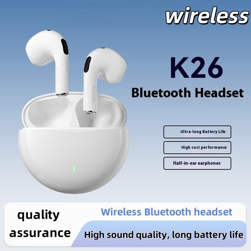 K26 Bluetooth Headset, Half In-Ear, Long Battery Life, High Sound ...