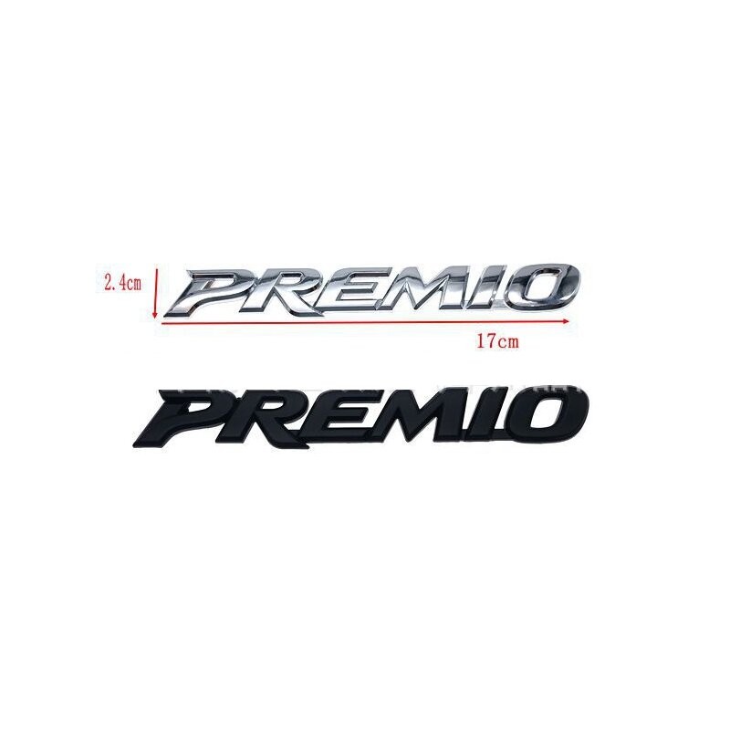 For TOYOTA PREMIO logo 3D metal back sticker Rear trunk emblem Car ...