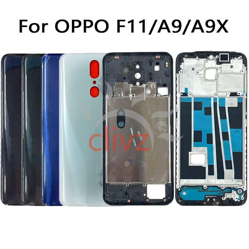 Back cover For OPPO F11/A9/A9X Housing middle frame+LCD Front frame ...
