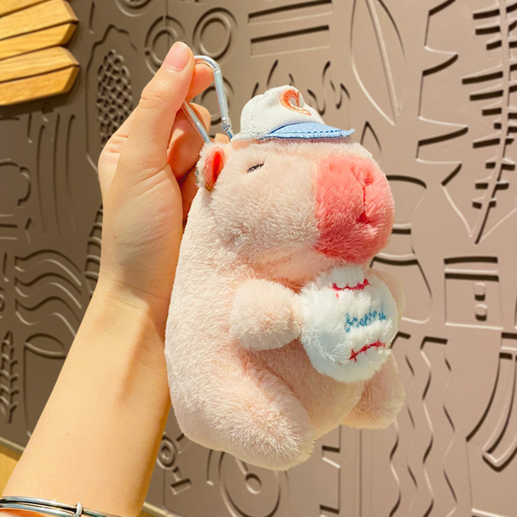 Cute Capybara Plush Keychain Toy Realistic Capybara Plush Animal Toy ...