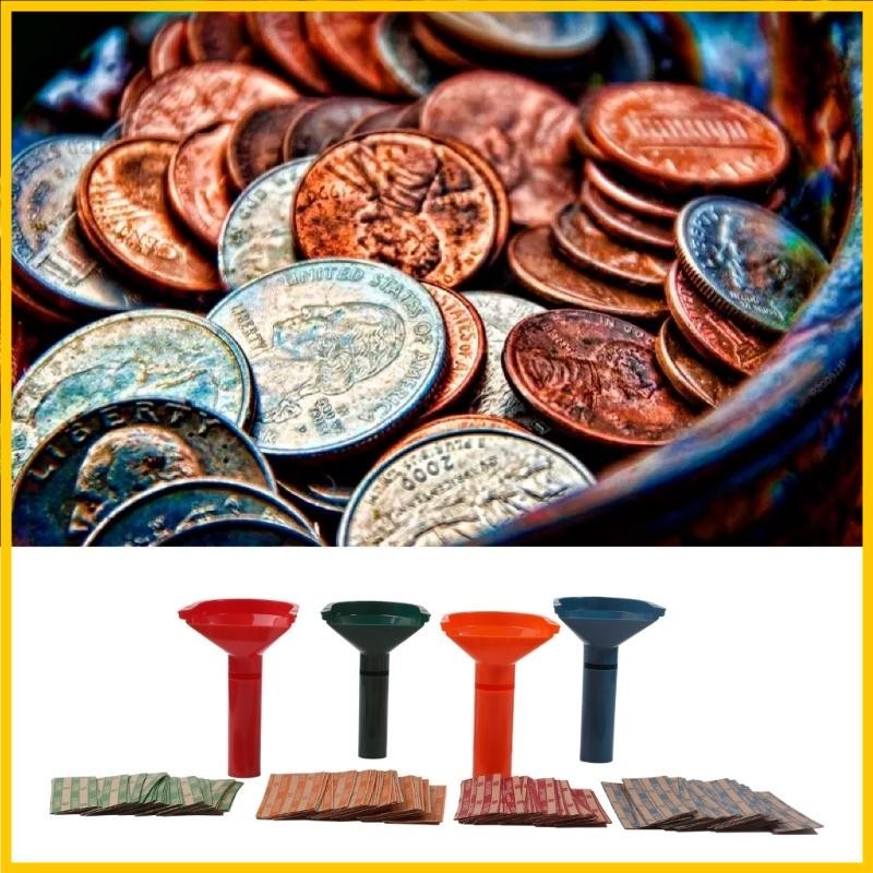 won Coin Counter Coin Sorters Coded Coin Tubes and Assorte Coin ...