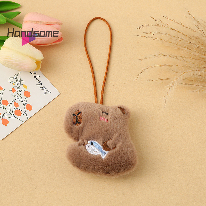 Handsome- Capibara Name Sticker Pendant Cartoon Capybara Plush Doll ...