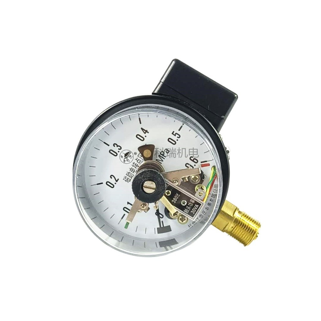 Hangzhou Jiangnan YXC100 magnetic-assisted electric contact pressure gauge 1.6MPa barometer ...