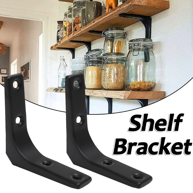 L-Shaped 90 Degree Wall Shelf Brackets / Stainless Steel Wall Mounted ...